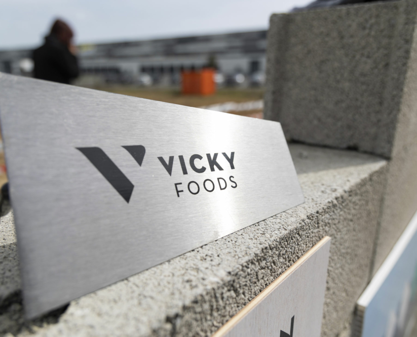 Laying of the first stone of the Vicky Foods production factory in ...