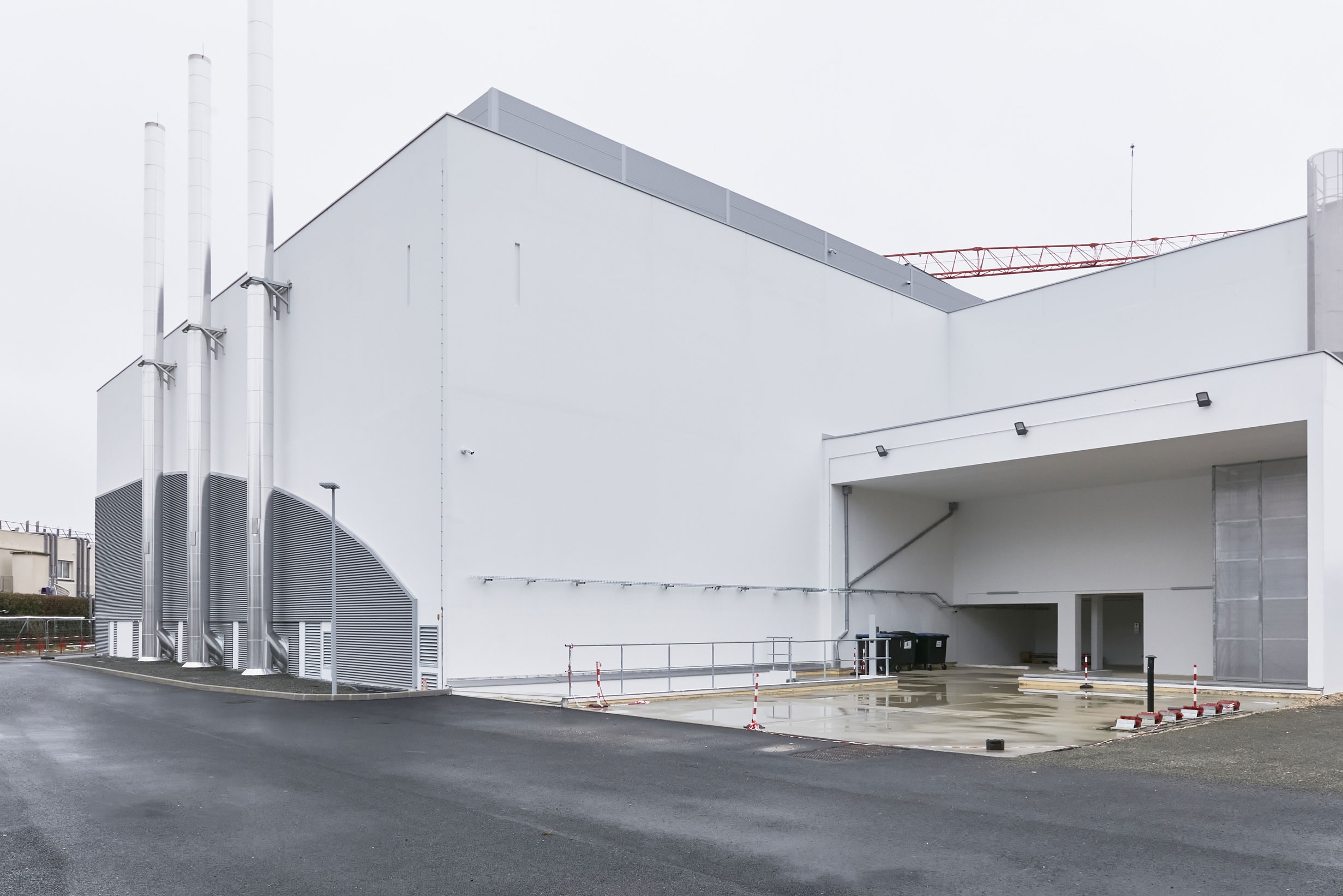 Chantier en cours de réalisation sur le datacenter TH3 Paris Magny 2 ...