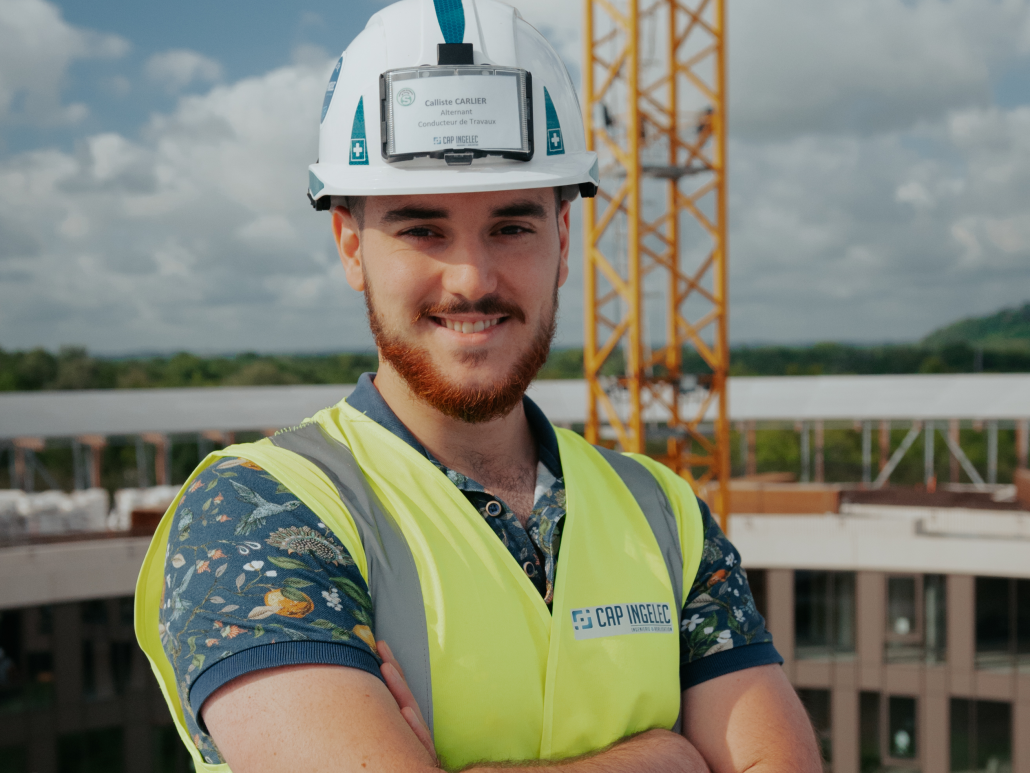 Discover the story of Calliste Carlier, apprentice Works Supervisor at CAP INGELEC - CapIngelec